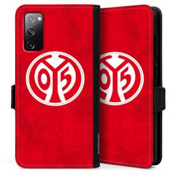 DeinDesign Galaxy S20 Handy Klapph&uuml;lle Handyh&uuml;lle aus Kunst Leder schwarz Flip Case Nullf&uuml;nfer 1. Fsv Mainz 05 E.V. Official Licensed Product Sideflip mit Lasche
