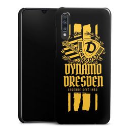 DeinDesign Galaxy A70 Handy Premium Case Smartphone Handyh&uuml;lle Schutzh&uuml;lle gl&auml;nzend Sg Dynamo Dresden Statement Sgd Premium Case