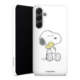 DeinDesign Galaxy A35 5G Handy Premium Case Smartphone Handyh&uuml;lle Schutzh&uuml;lle gl&auml;nzend Snoopy Love Peanuts Premium Case
