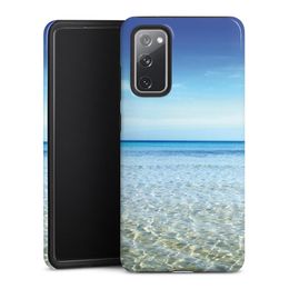 DeinDesign Galaxy S20 FE Handy Panzer Handyh&uuml;lle robuste Outdoor H&uuml;lle Schutzh&uuml;lle gl&auml;nzend Urlaub Sky Ocean Tough Case