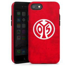 DeinDesign iPhone SE (2022) Handy Panzer Handyh&uuml;lle robuste Outdoor H&uuml;lle Schutzh&uuml;lle matt 1. Fsv Mainz 05 E.V. Nullf&uuml;nfer Official Licensed Product Tough Case