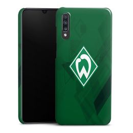 DeinDesign Galaxy A70 Handy Premium Case Smartphone Handyh&uuml;lle Schutzh&uuml;lle gl&auml;nzend Sv Werder Bremen Official Licensed Product Coat Of Arms Premium Case
