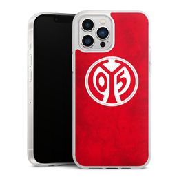 DeinDesign iPhone 13 Pro Max Handy Silikon H&uuml;lle Case transparent Handyh&uuml;lle Nullf&uuml;nfer 1. Fsv Mainz 05 E.V. Official Licensed Product Silikon Case