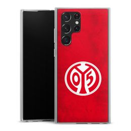 DeinDesign Galaxy S22 Ultra Handy Silikon H&uuml;lle Case transparent Handyh&uuml;lle Nullf&uuml;nfer 1. Fsv Mainz 05 E.V. Official Licensed Product Silikon Case