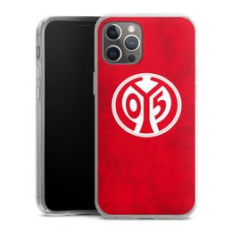 DeinDesign iPhone 12 Pro Max Handy Silikon H&uuml;lle Case transparent Handyh&uuml;lle 1. Fsv Mainz 05 E.V. Nullf&uuml;nfer Official Licensed Product Silikon Case
