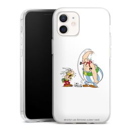 DeinDesign iPhone 12 Handy Silikon H&uuml;lle Case transparent Handyh&uuml;lle Obelix Official Licensed Product Asterix Silikon Case