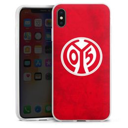 DeinDesign iPhone Xs Max Handy Silikon H&uuml;lle Case transparent Handyh&uuml;lle Nullf&uuml;nfer 1. Fsv Mainz 05 E.V. Official Licensed Product Silikon Case