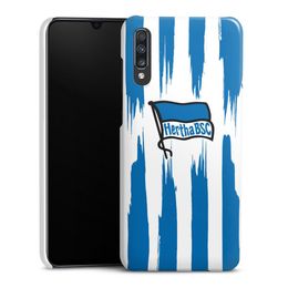 DeinDesign Galaxy A70 Handy Premium Case Smartphone Handyh&uuml;lle Schutzh&uuml;lle gl&auml;nzend Bundesliga Hertha Bsc Official Licensed Product Premium Case