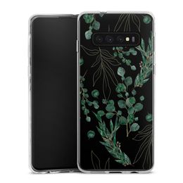 DeinDesign Galaxy S10 Plus Handy Silikon H&uuml;lle Case transparent Handyh&uuml;lle Nature Eukalyptus Leaves Silikon Case