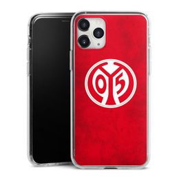 DeinDesign iPhone 11 Pro Max Handy Silikon H&uuml;lle Case transparent Handyh&uuml;lle Nullf&uuml;nfer 1. Fsv Mainz 05 E.V. Official Licensed Product Silikon Case
