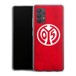 DeinDesign Galaxy A32 4G Handy Silikon H&uuml;lle Case transparent Handyh&uuml;lle Nullf&uuml;nfer 1. Fsv Mainz 05 E.V. Official Licensed Product Silikon Case