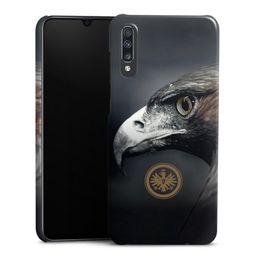 DeinDesign Galaxy A70 Handy Premium Case Smartphone Handyh&uuml;lle Schutzh&uuml;lle gl&auml;nzend Eintracht Frankfurt Eagle Official Licensed Product Premium Case