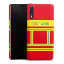 DeinDesign Galaxy A70 Handy Premium Case Smartphone Handyh&uuml;lle Schutzh&uuml;lle gl&auml;nzend Fire Fighters Life Saver Fire Fighter Premium Case