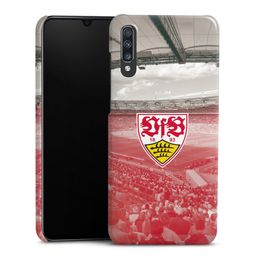 DeinDesign Galaxy A70 Handy Premium Case Smartphone Handyh&uuml;lle Schutzh&uuml;lle gl&auml;nzend Stadium Vfb Stuttgart Official Licensed Product Premium Case