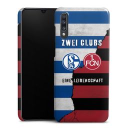 DeinDesign Galaxy A70 Handy Premium Case Smartphone Handyh&uuml;lle Schutzh&uuml;lle gl&auml;nzend Friendship 1. Fc N&uuml;rnberg Fc Schalke 04 Premium Case