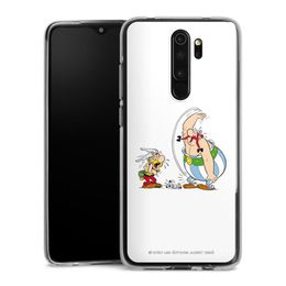 DeinDesign Xiaomi Redmi Note 8 Pro Handy Silikon H&uuml;lle Case transparent Handyh&uuml;lle Obelix Official Licensed Product Asterix Silikon Case