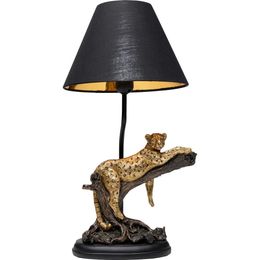 Kare-Design Tischleuchte Relax, Schwarz, Gold, Metall, Kunststoff, 27.5x49.5x35 cm, Lampen & Leuchten, Innenbeleuchtung, Leuchten nach R&auml;umen, Schlafzimmerlampen