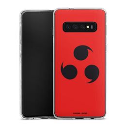 DeinDesign Galaxy S10 Plus Handy Silikon H&uuml;lle Case transparent Handyh&uuml;lle Official Licensed Product Naruto Shippuden Sharingan Silikon Case