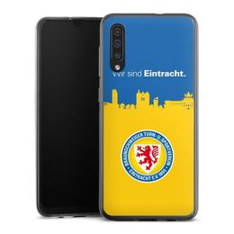 DeinDesign Galaxy A50 Handy Silikon H&uuml;lle Case transparent Handyh&uuml;lle Logo Eintracht Braunschweig Official Licensed Product Silikon Case