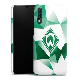DeinDesign Galaxy A70 Handy Premium Case Smartphone Handyh&uuml;lle Schutzh&uuml;lle gl&auml;nzend Tarnmuster Sv Werder Bremen Official Licensed Product Premium Case