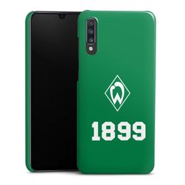 DeinDesign Galaxy A70 Handy Premium Case Smartphone Handyh&uuml;lle Schutzh&uuml;lle gl&auml;nzend Sv Werder Bremen Official Licensed Product Statement Premium Case