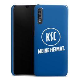 DeinDesign Galaxy A70 Handy Premium Case Smartphone Handyh&uuml;lle Schutzh&uuml;lle gl&auml;nzend Karlsruher Sc Statement Ksc Premium Case
