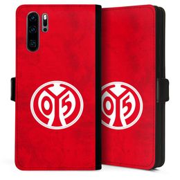 DeinDesign Huawei P30 Pro Handy Klapph&uuml;lle Handyh&uuml;lle aus Kunst Leder schwarz Flip Case Nullf&uuml;nfer 1. Fsv Mainz 05 E.V. Official Licensed Product Sideflip mit 