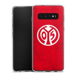 DeinDesign Galaxy S10 Plus Handy Silikon H&uuml;lle Case transparent Handyh&uuml;lle Nullf&uuml;nfer 1. Fsv Mainz 05 E.V. Official Licensed Product Silikon Case