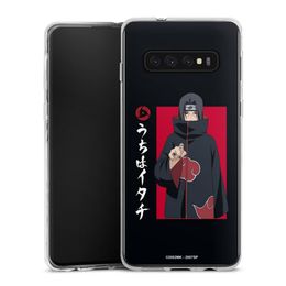 DeinDesign Galaxy S10 Plus Handy Silikon H&uuml;lle Case transparent Handyh&uuml;lle Official Licensed Product Itachi Uchiha Naruto Shippuden Silikon Case