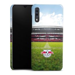 DeinDesign Galaxy A70 Handy Premium Case Smartphone Handyh&uuml;lle Schutzh&uuml;lle gl&auml;nzend Stadium Rb Leipzig Official Licensed Product Premium Case