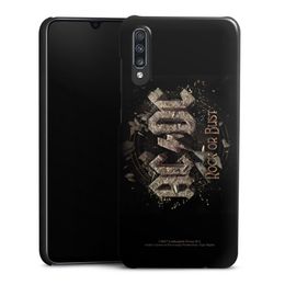 DeinDesign Galaxy A70 Handy Premium Case Smartphone Handyh&uuml;lle Schutzh&uuml;lle gl&auml;nzend Official Licensed Product Rock Or Bust Acdc Premium Case