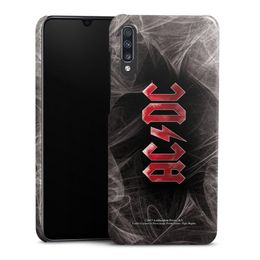 DeinDesign Galaxy A70 Handy Premium Case Smartphone Handyh&uuml;lle Schutzh&uuml;lle gl&auml;nzend Merchandise Acdc Logo Premium Case