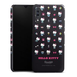 DeinDesign Galaxy A70 Handy Premium Case Smartphone Handyh&uuml;lle Schutzh&uuml;lle gl&auml;nzend Kindheit Merchandise Hello Kitty Premium Case