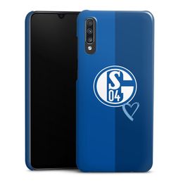 DeinDesign Galaxy A70 Handy Premium Case Smartphone Handyh&uuml;lle Schutzh&uuml;lle gl&auml;nzend Heart Schalke 04 Fc Schalke 04 Premium Case