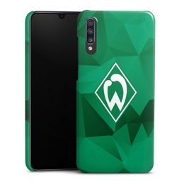 DeinDesign Galaxy A70 Handy Premium Case Smartphone Handyh&uuml;lle Schutzh&uuml;lle gl&auml;nzend Camouflage Sv Werder Bremen Official Licensed Product Premium Case