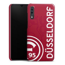 DeinDesign Galaxy A70 Handy Premium Case Smartphone Handyh&uuml;lle Schutzh&uuml;lle gl&auml;nzend Lettering F95 Fortuna D&uuml;sseldorf Premium Case