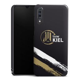 DeinDesign Galaxy A70 Handy Premium Case Smartphone Handyh&uuml;lle Schutzh&uuml;lle gl&auml;nzend Logo Handball Thw Kiel Premium Case