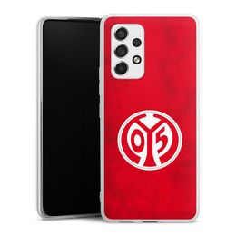 DeinDesign Galaxy A53 5G Handy Silikon H&uuml;lle Case transparent Handyh&uuml;lle 1. Fsv Mainz 05 E.V. Nullf&uuml;nfer Official Licensed Product Silikon Case