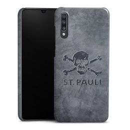 DeinDesign Galaxy A70 Handy Premium Case Smartphone Handyh&uuml;lle Schutzh&uuml;lle gl&auml;nzend Logo Fc St. Pauli Concrete Premium Case