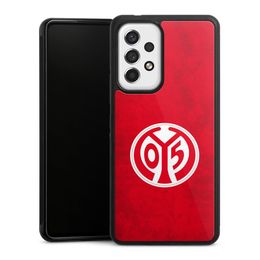 DeinDesign Galaxy A53 5G Handy Gallery Case Handyh&uuml;lle 9H Geh&auml;rtetes Glas R&uuml;ckseite H&uuml;lle 1. Fsv Mainz 05 E.V. Nullf&uuml;nfer Official Licensed Product Gallery Case