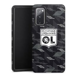DeinDesign Galaxy S20 FE 5G Handy Panzer Handyh&uuml;lle robuste Outdoor H&uuml;lle Schutzh&uuml;lle gl&auml;nzend Ol Olympique Lyonnais Official Licensed Product Tough Case