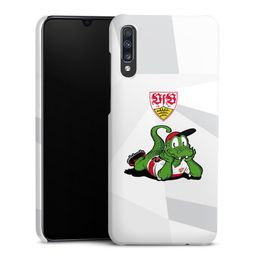 DeinDesign Galaxy A70 Handy Premium Case Smartphone Handyh&uuml;lle Schutzh&uuml;lle gl&auml;nzend Vfb Stuttgart Mascot Official Licensed Product Premium Case