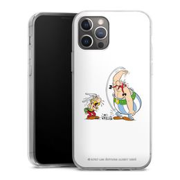 DeinDesign iPhone 12 Pro Handy Silikon H&uuml;lle Case transparent Handyh&uuml;lle Obelix Official Licensed Product Asterix Silikon Case