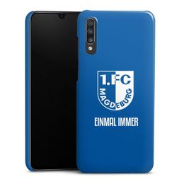 DeinDesign Galaxy A70 Handy Premium Case Smartphone Handyh&uuml;lle Schutzh&uuml;lle gl&auml;nzend Coat Of Arms Official Licensed Product 1. Fc Magdeburg Premium Case