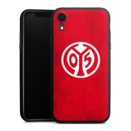 DeinDesign iPhone Xr Handy Premium Silikon H&uuml;lle Handyh&uuml;lle schwarz Case Nullf&uuml;nfer 1. Fsv Mainz 05 E.V. Official Licensed Product Silikon Premium Case
