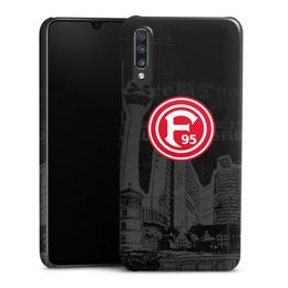 DeinDesign Galaxy A70 Handy Premium Case Smartphone Handyh&uuml;lle Schutzh&uuml;lle gl&auml;nzend Official Licensed Product Logo Fortuna D&uuml;sseldorf Premium Case