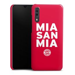 DeinDesign Galaxy A70 Handy Premium Case Smartphone Handyh&uuml;lle Schutzh&uuml;lle gl&auml;nzend Fcb Mia San Mia Fc Bayern M&uuml;nchen Premium Case