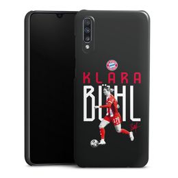 DeinDesign Galaxy A70 Handy Premium Case Smartphone Handyh&uuml;lle Schutzh&uuml;lle gl&auml;nzend Fc Bayern M&uuml;nchen Klara B&uuml;hl Official Licensed Product Premium Case