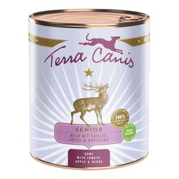 Terra Canis Senior Wild mit Tomate Hunde-Nassfutter getreidefrei 6x800g