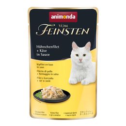 animonda vom Feinsten H&uuml;hnchenfilet und K&auml;se in Sauce Katzen-Nassfutter ohne Soja 18x50g